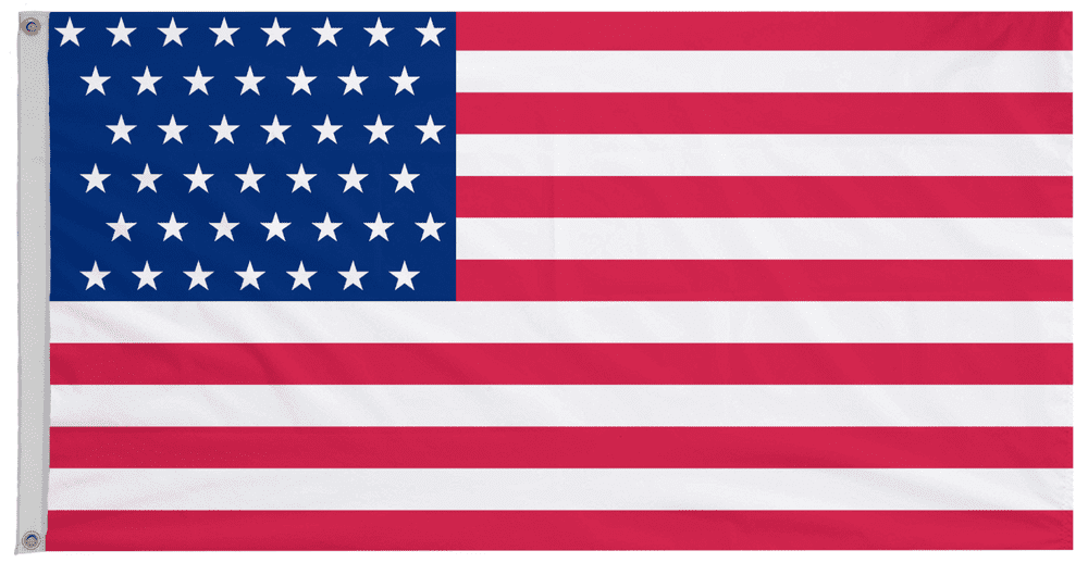 United States of America USA 43 Stars 1890 to 1891 Flag with Eyelets