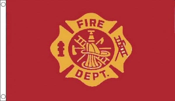 US Fire Department Polyester 5 x3 Flag