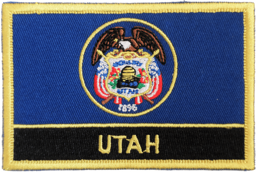 Utah Embroidered Rectangular Patch