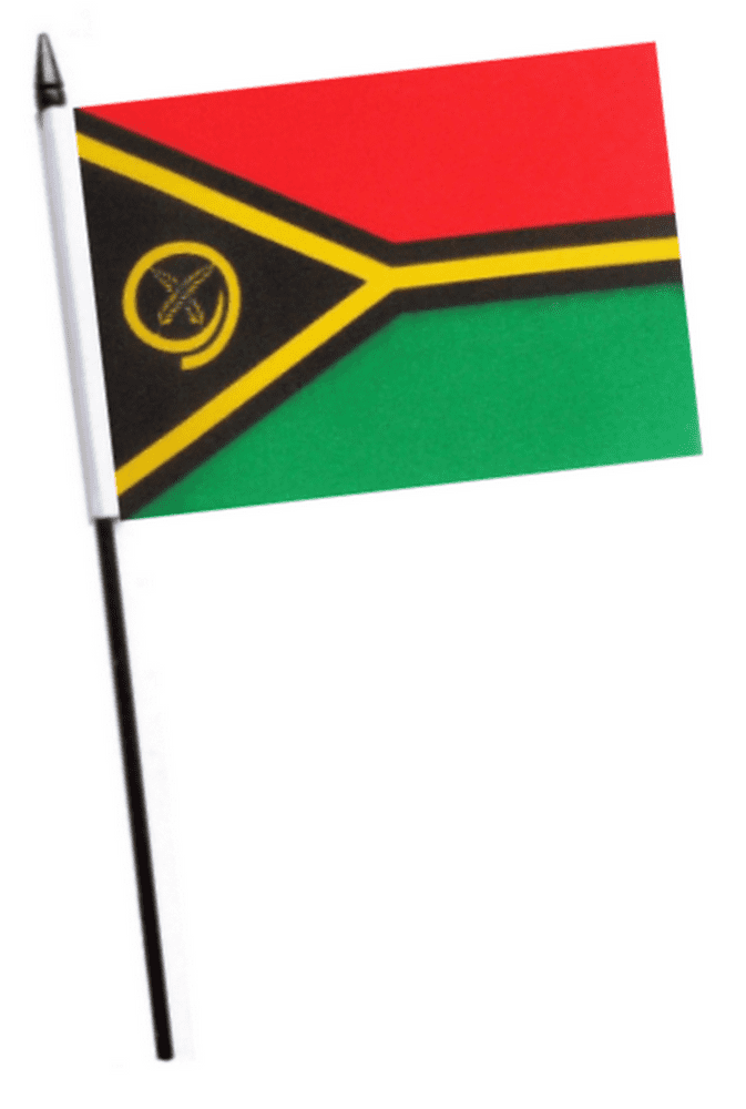 Vanuatu Small Hand Waving Flag