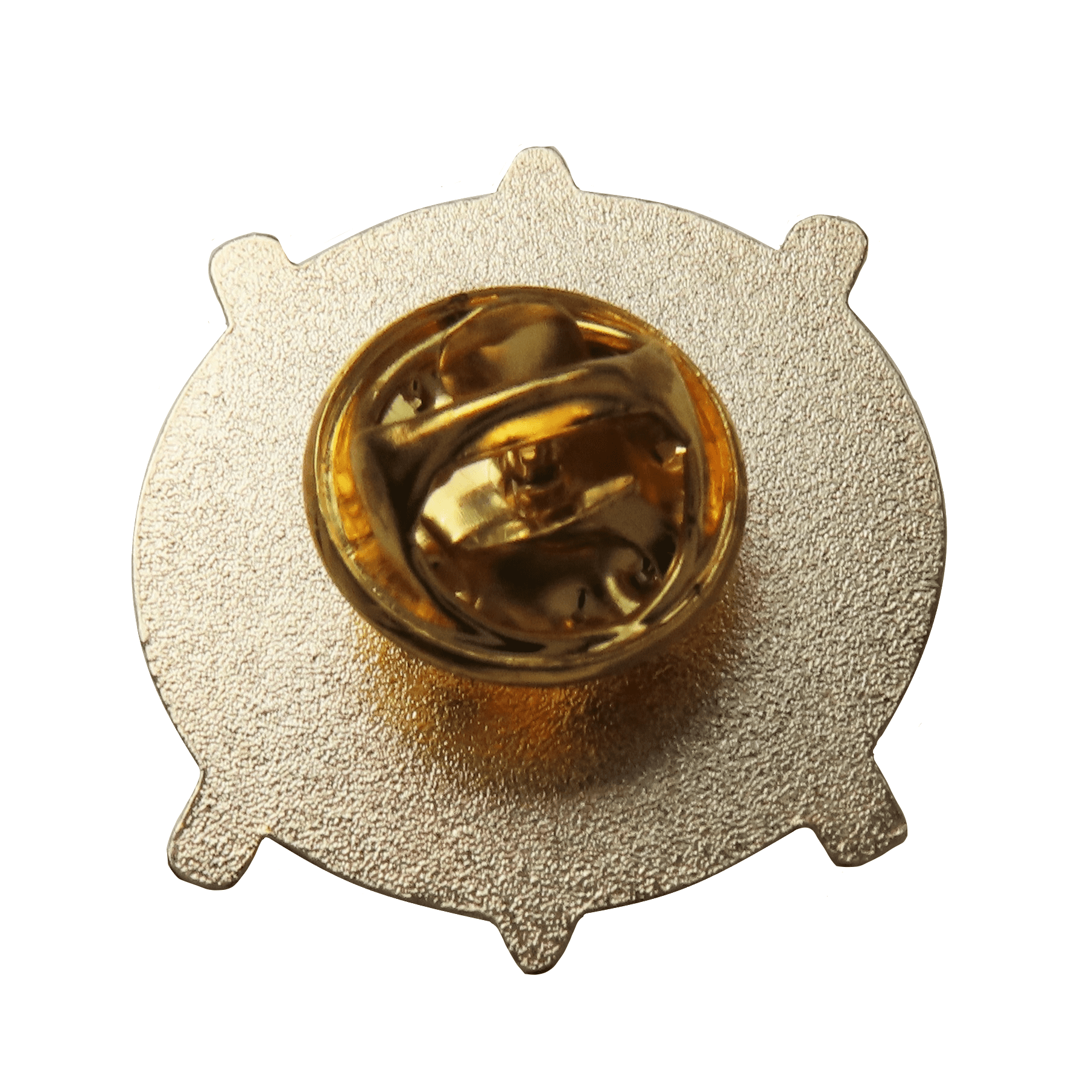 Vegan Anarchy Gold Plated Pin Badge