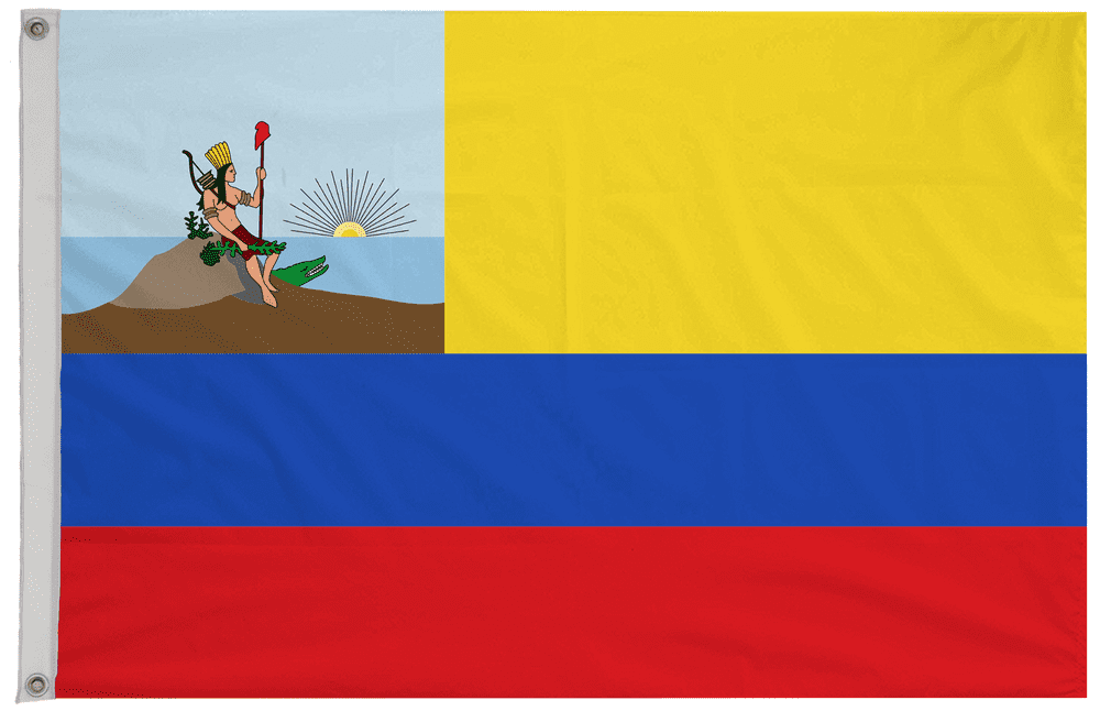 Venezuela 1810 to 1812 First Republic Flag with Eyelets