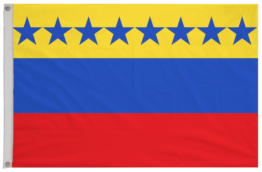 Venezuela 1817 to 1819 Third Republic Flag with Eyelets