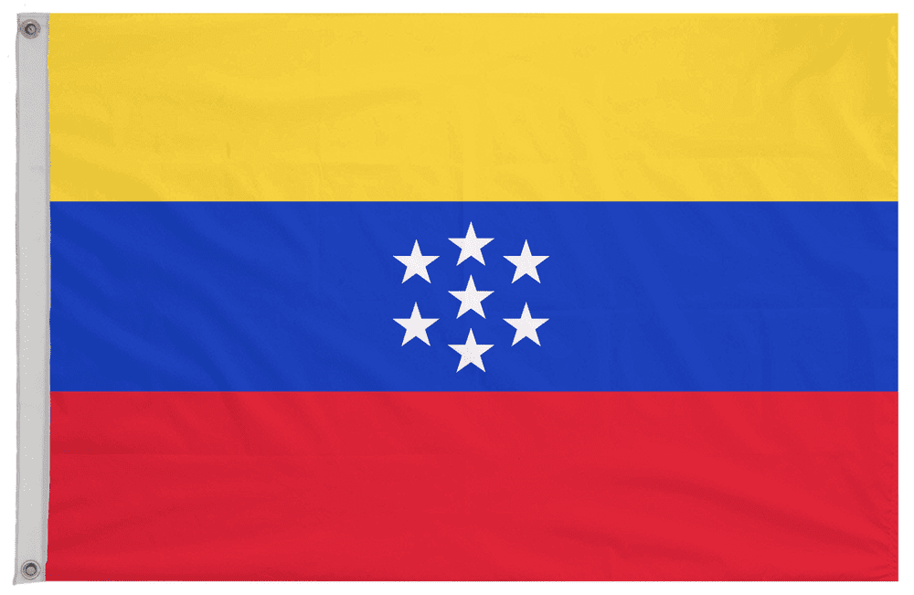 Venezuela 1863 to 1905 United States Flag with Eyelets