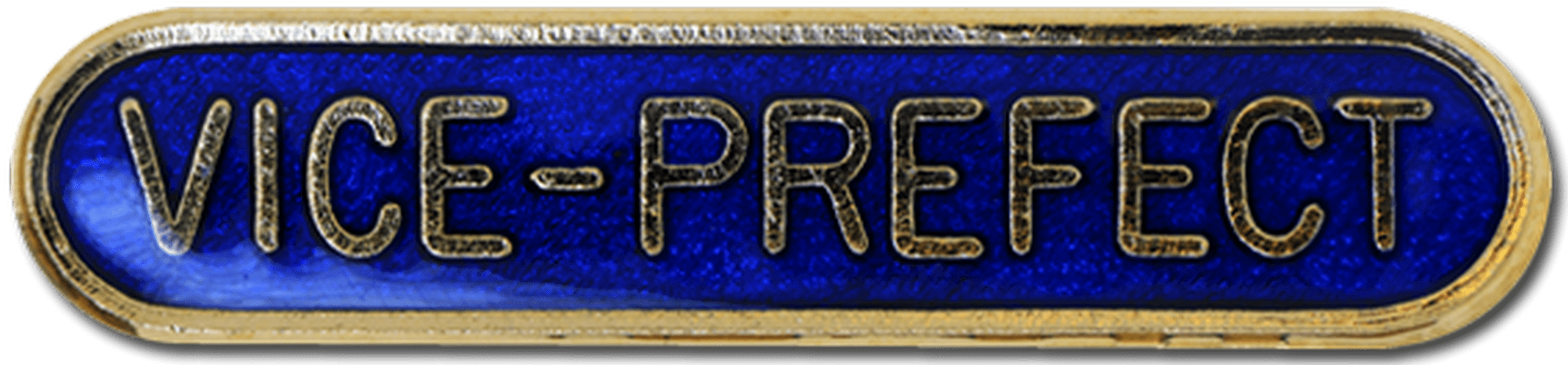Vice-Prefect Rounded Bar Blue Pin Badge