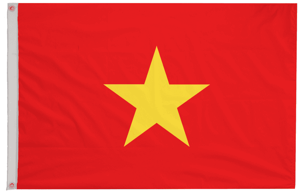 Vietnam Flag with Eyelets