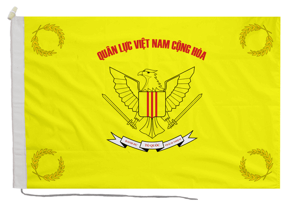 Vietnam Military 1955 1975 Flag with Rope & Toggle