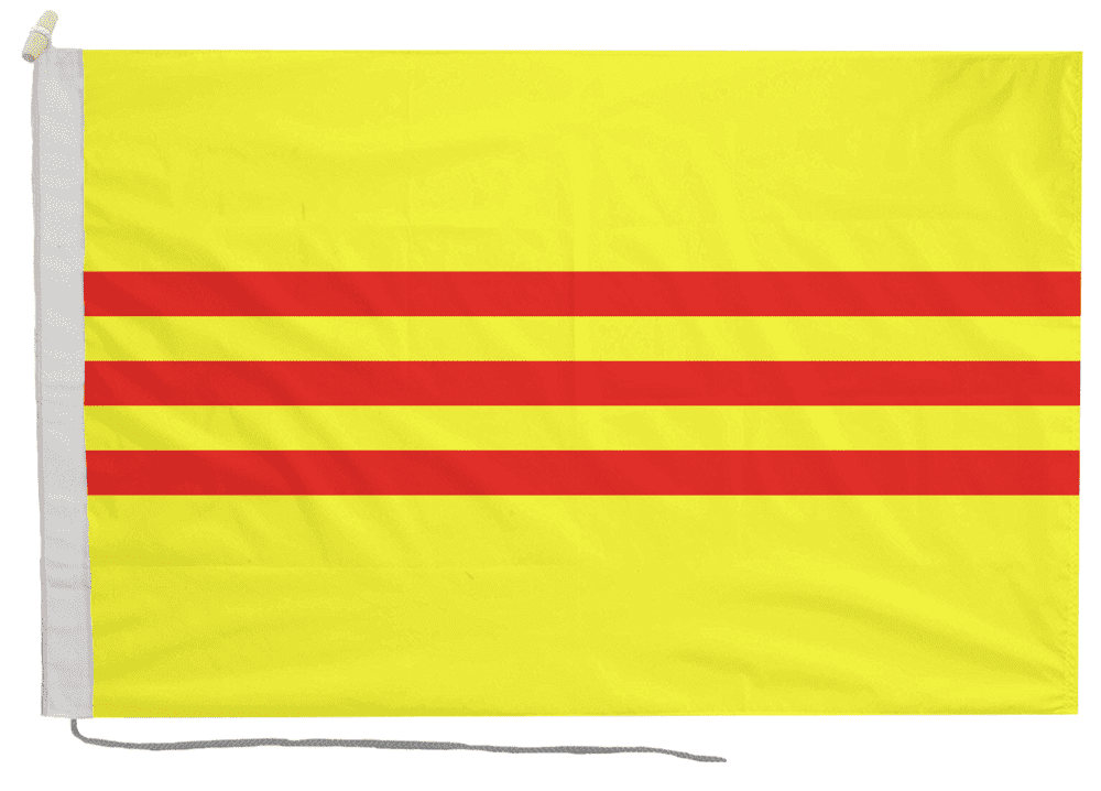 Vietnam South 1955 to 1975 Flag with Rope & Toggle