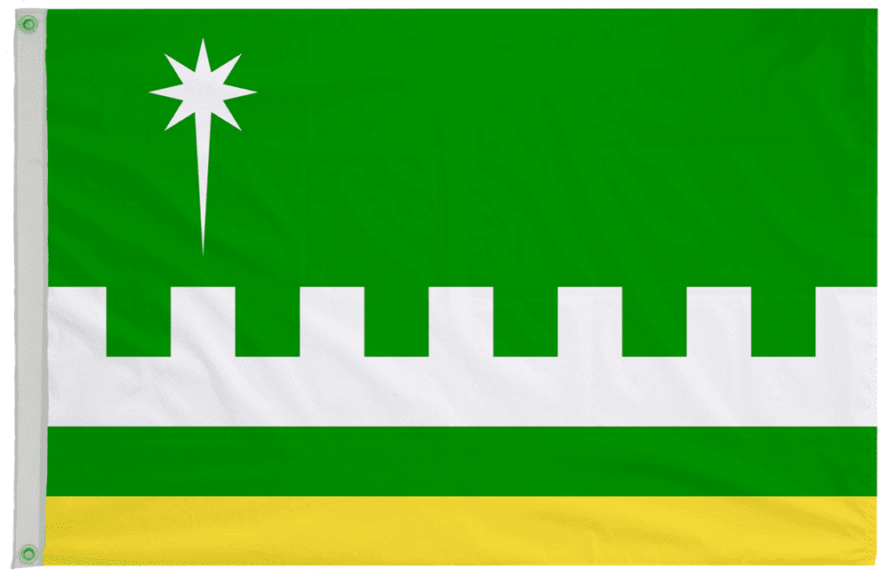 Villalba Puerto Rico Flag with Eyelets