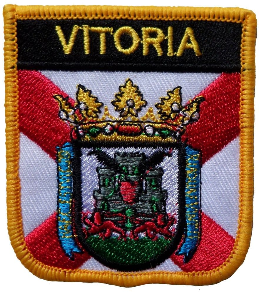 Vitoria Gasteiz Spain Shield Embroidered Patch