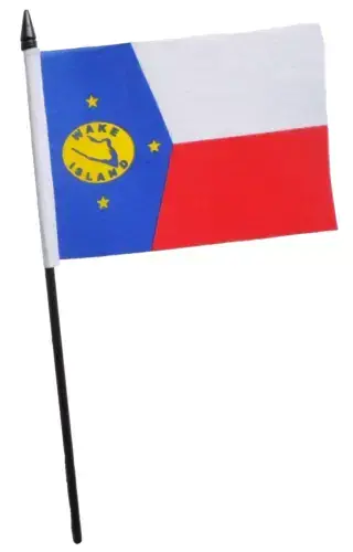 Wake Island Small Hand Waving Flag