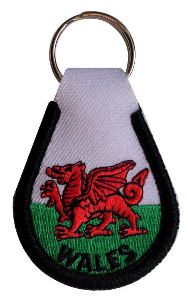 Wales Embroidered Keyring - A241