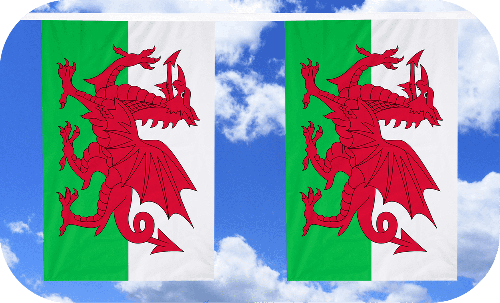 Wales Flag Bunting - GIANT