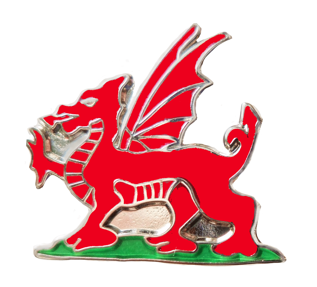 Wales Red Dragon Cut-Out Pin Badge