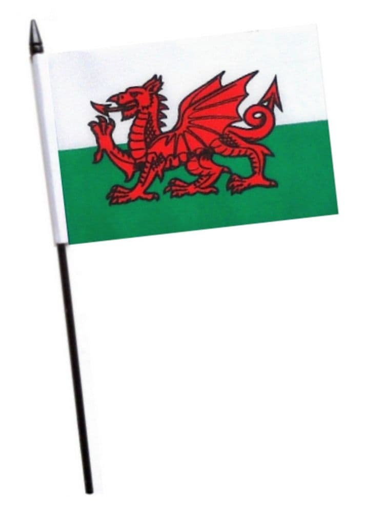 Wales Small Hand Waving Flag
