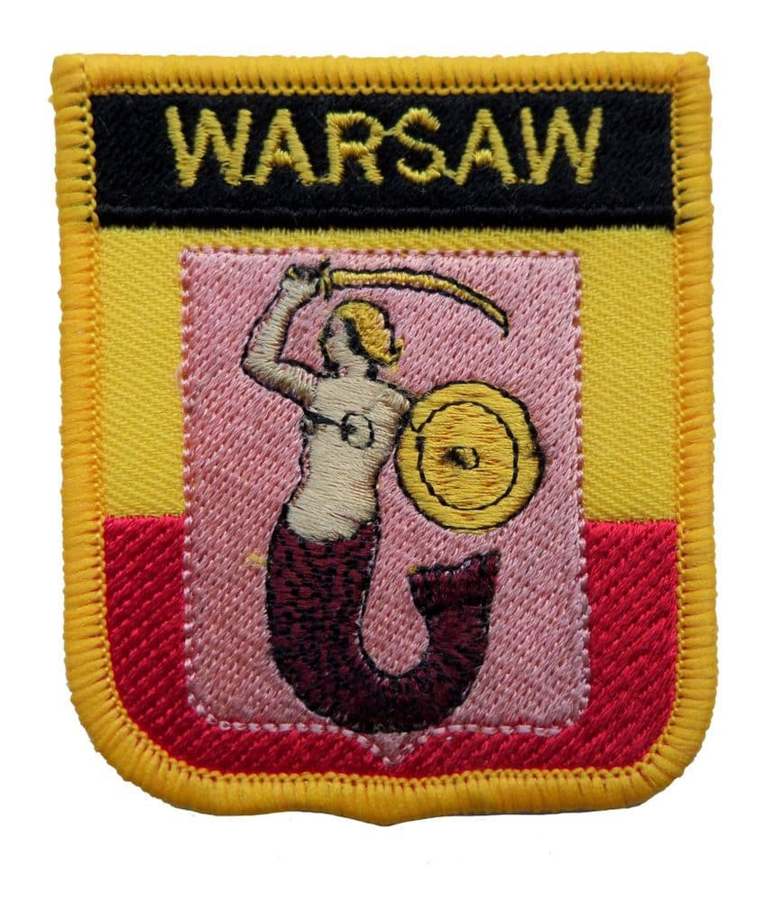 Warsaw Poland Shield Embroidered Patch