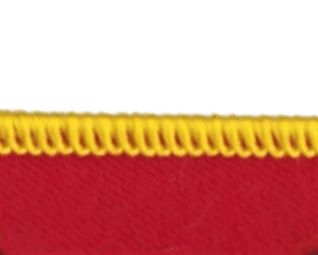Warwickshire Flag Embroidered Rectangular Patch