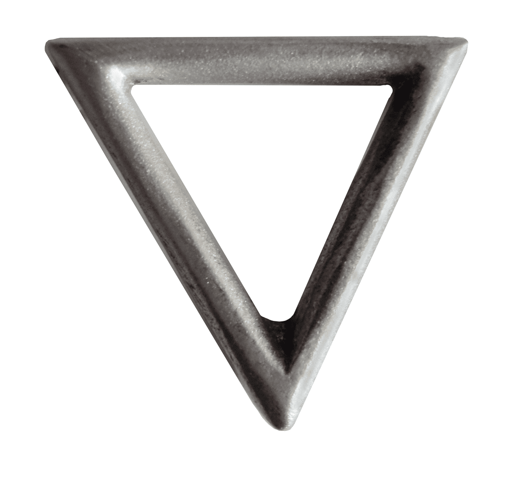 Water Alchemical Symbol Pewter Pin Badge