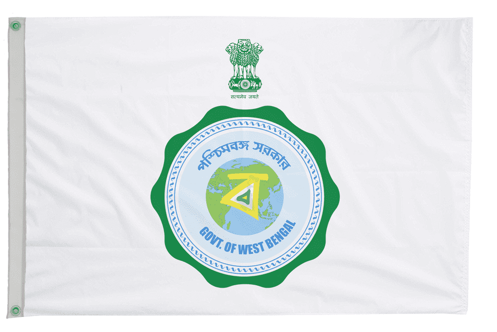 West Bengal India Flag with Eyelets