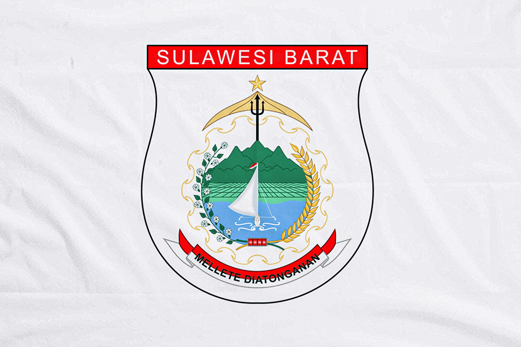West Sulawesi Province Indonesia Flag with Eyelets