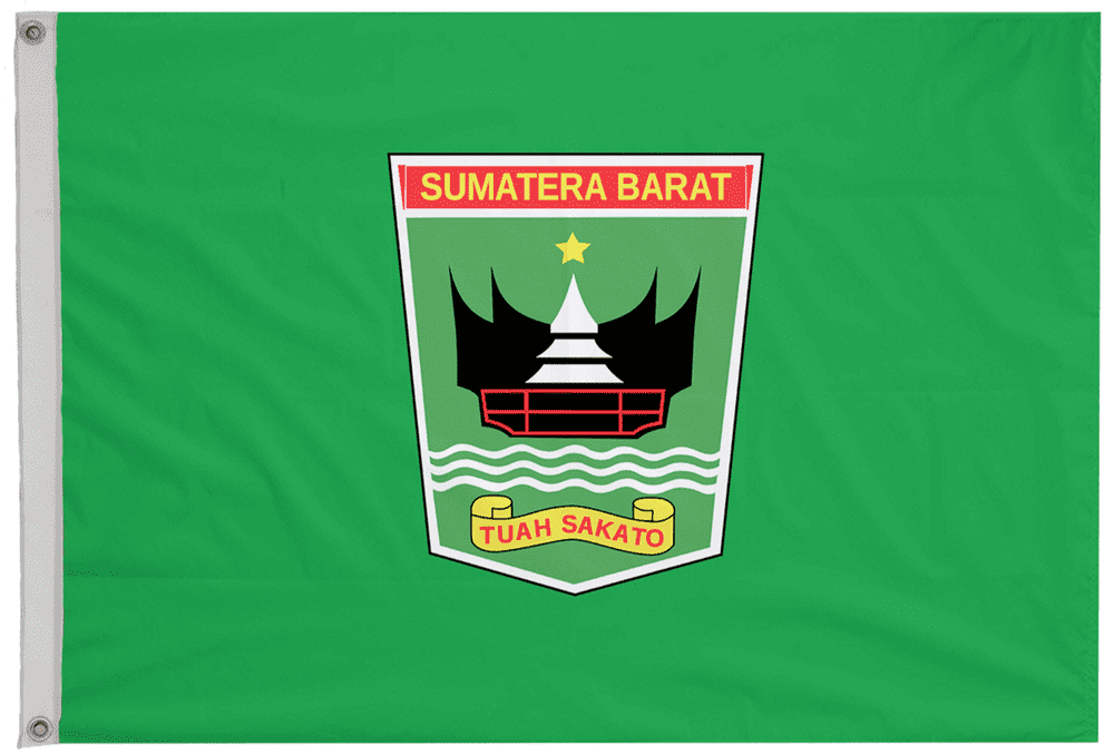West Sumatra Province Indonesia Flag with Eyelets