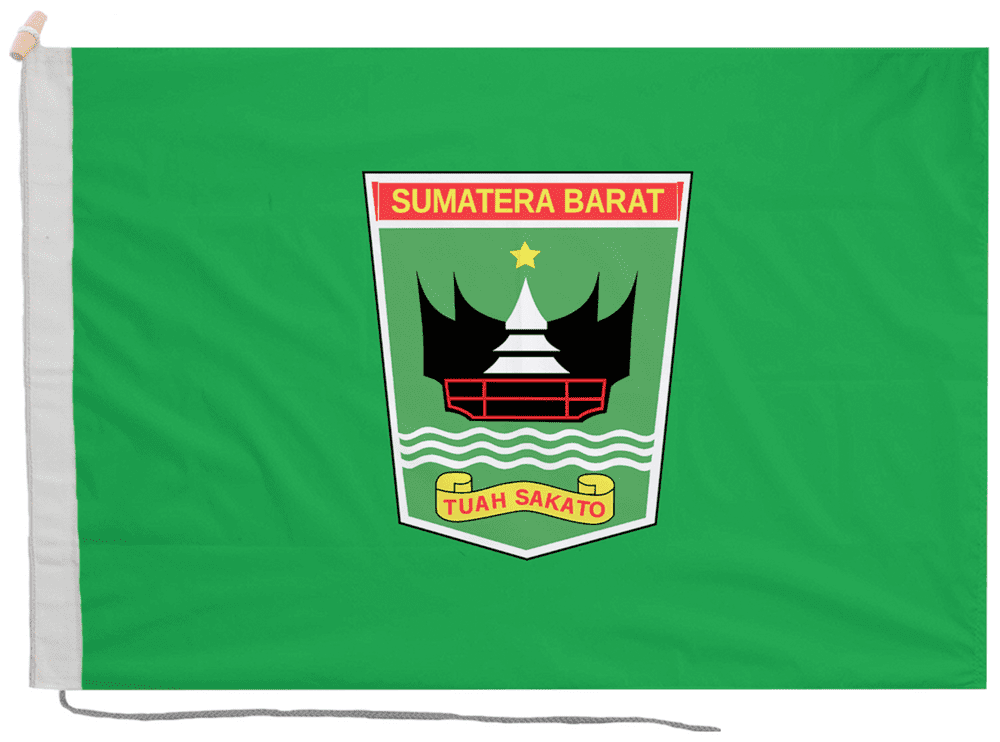 West Sumatra Province Indonesia Flag with Rope & Toggle