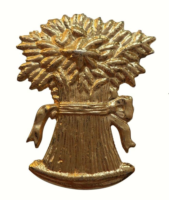 Wheatsheaf Gilded Orange Order Symbol For Collarette - WG011