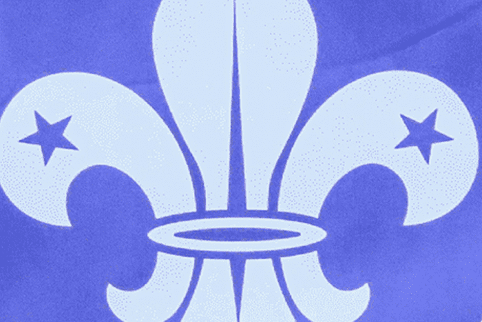 World Organization of the Scout Movement WOSM Flag with Rope & Toggle