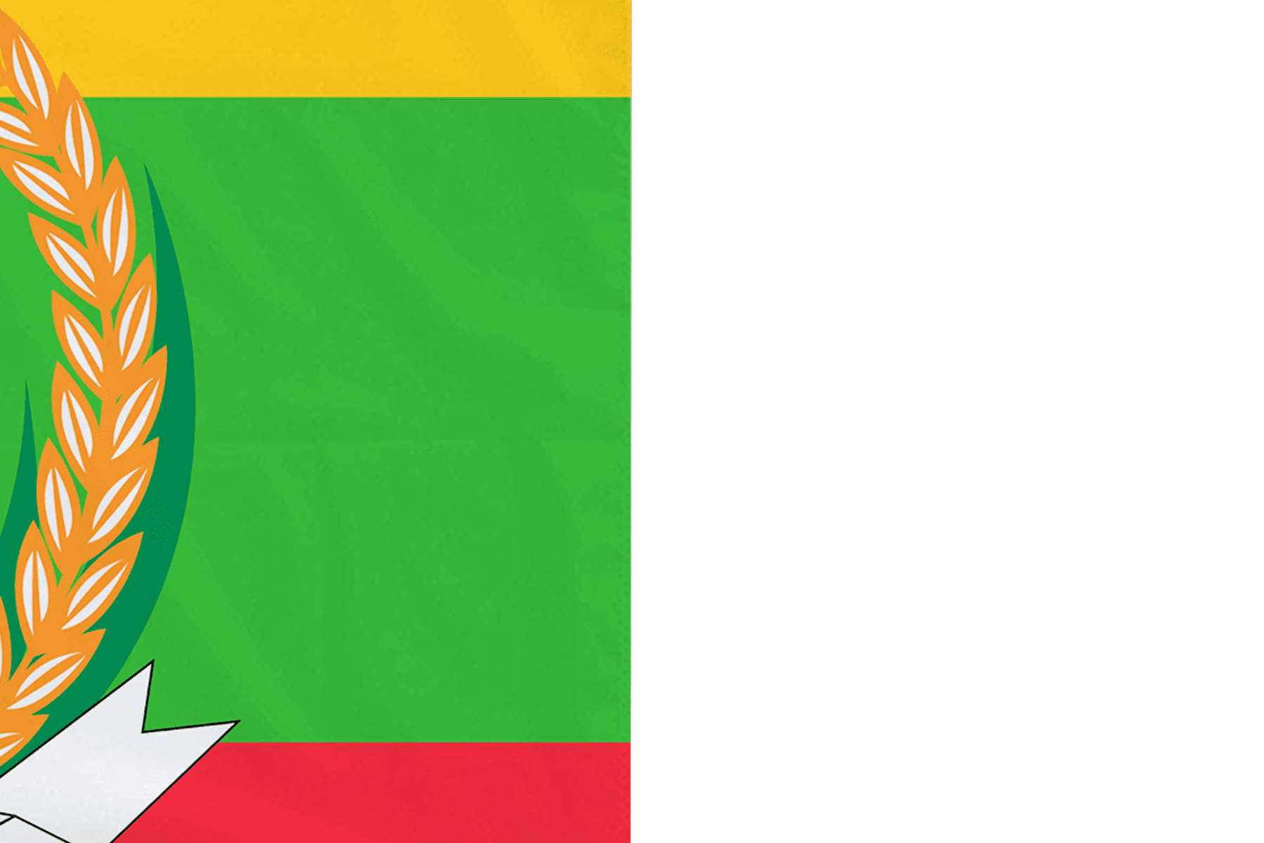 Yangon Region Myanmar Flag with Eyelets