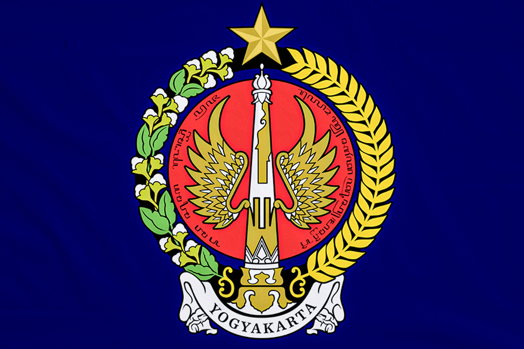 Yogyakarta Province Indonesia Flag with Rope & Toggle