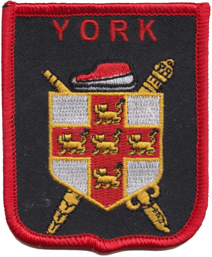 York Crest Embroidered Badge a391