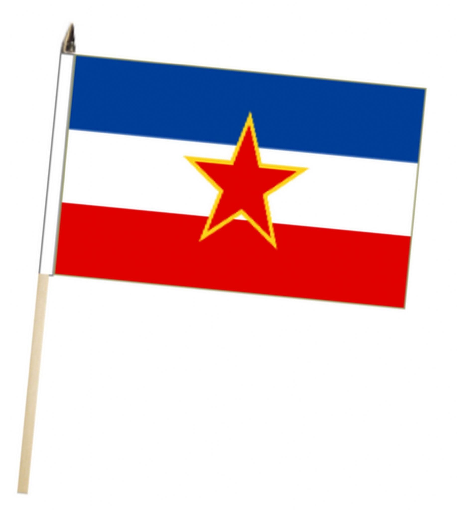 Yugoslavia 1946 to 1992 Large Hand Waving Flag
