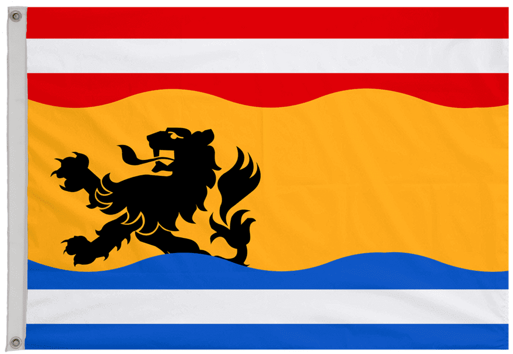 Zeelandic Flanders Region Netherlands Flag with Eyelets