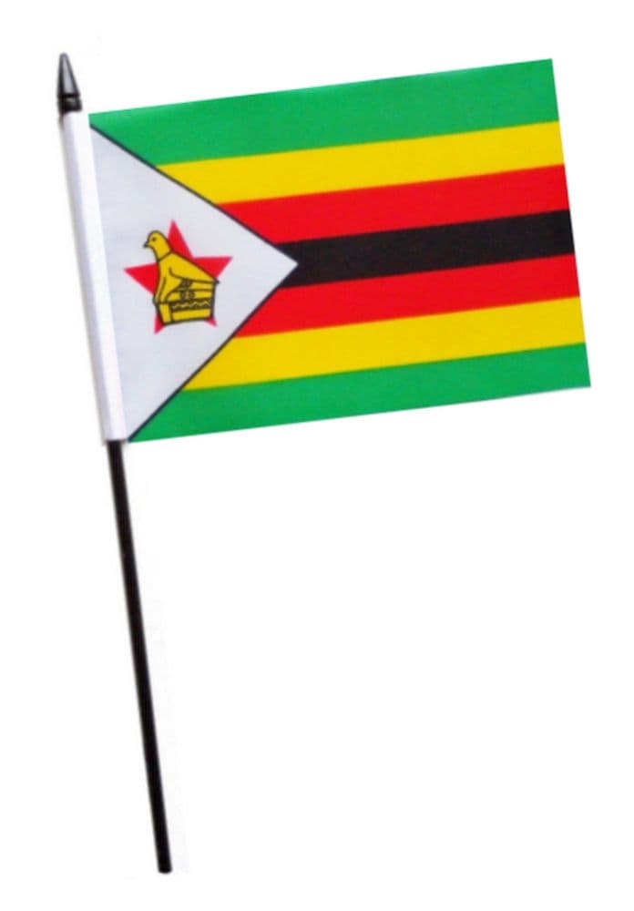 Zimbabwe Small Hand Waving Flag