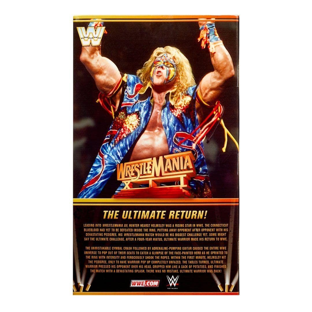 Ultimate Warrior Wrestlemania 12 Mattel Ringside Exclusive Wrestling Figure