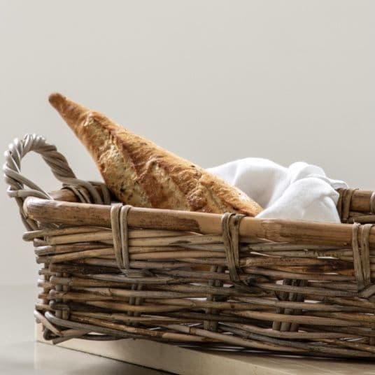 Long Rectangle Kubu Tray Basket