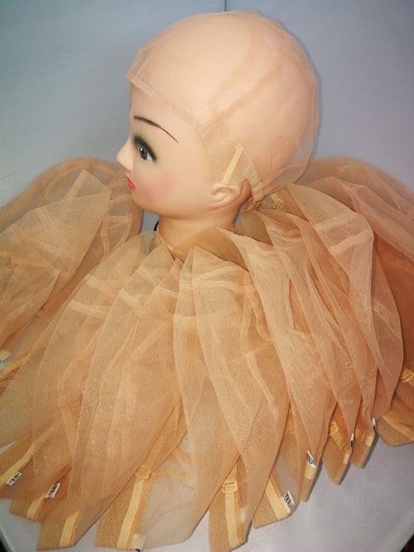 100 Ventilating Lace Snug Fit Full Lace Wig Cap Pre-Made Brown or Beige