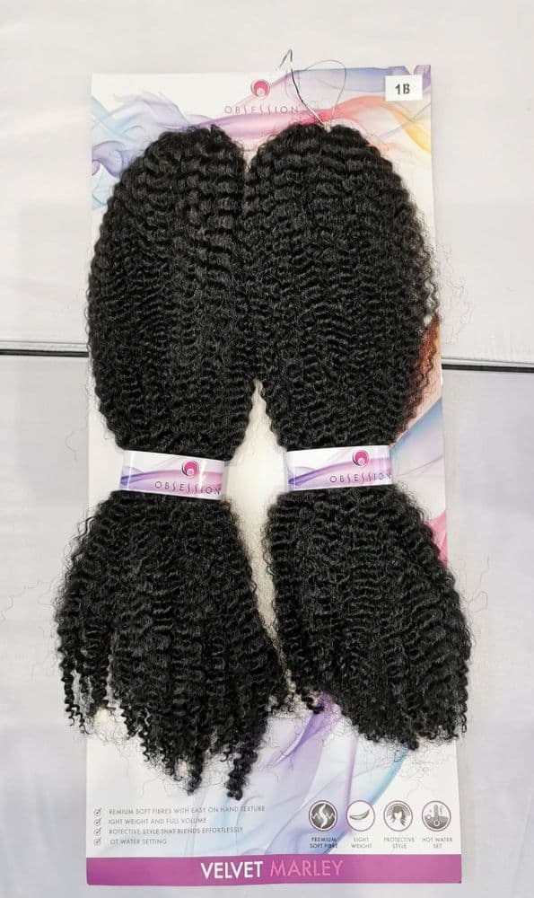 Extra Long Velvet Marley Afro Kinky Bulk Hair Easy on hands Twist Braid ...