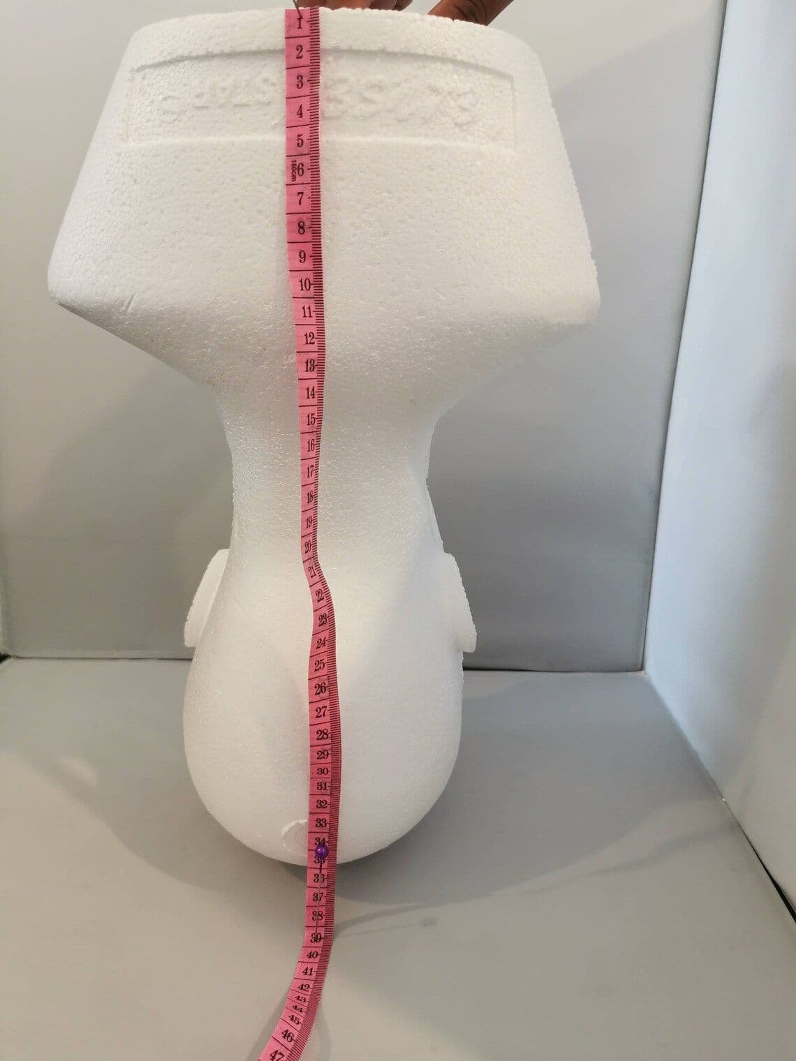 Model Poly Head Styrofoam Mannequin Head Display Stand