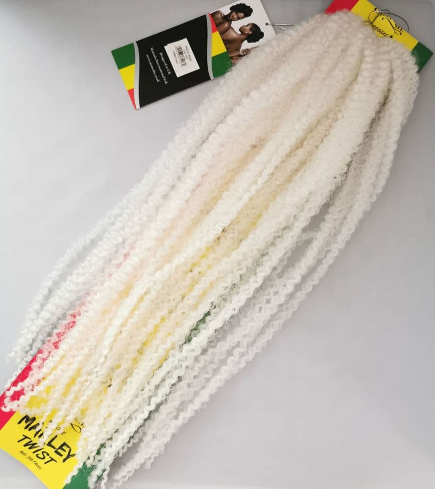 Snow White Cherish Marley Afro Kinky Bulk Hair