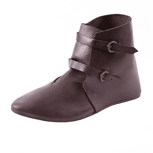 Ankle Boot With Buckles Dark Brown