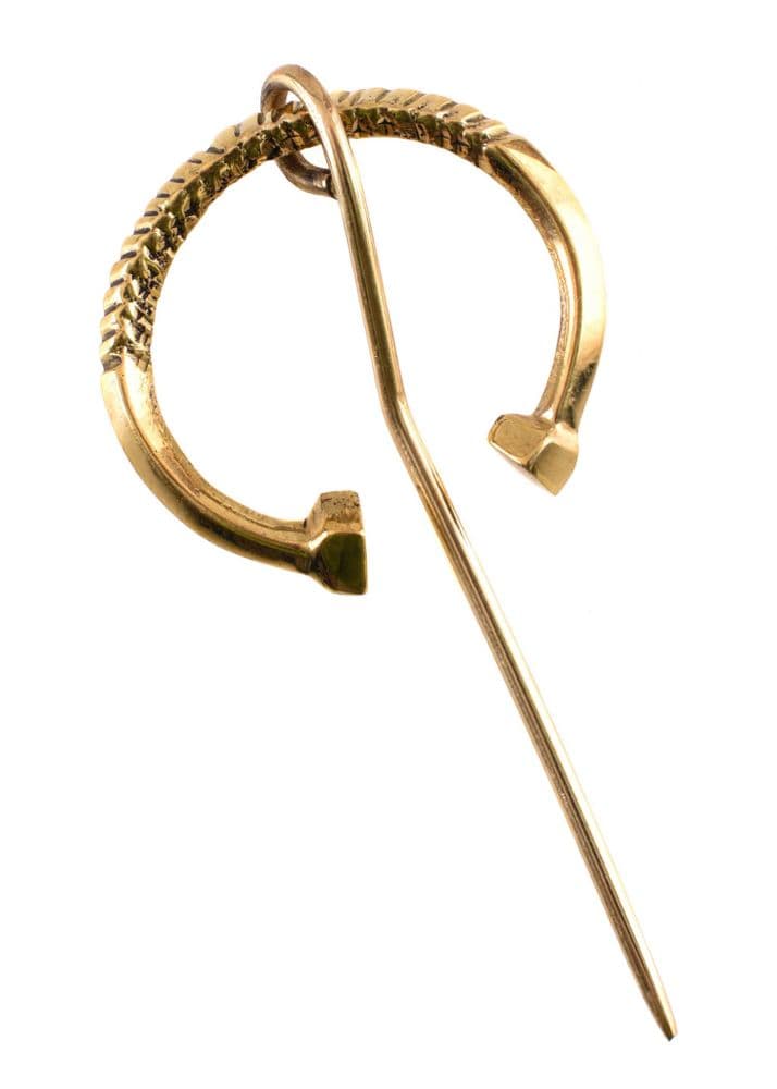 Brooch Ring Shaped Brass Diameter 4 0cm