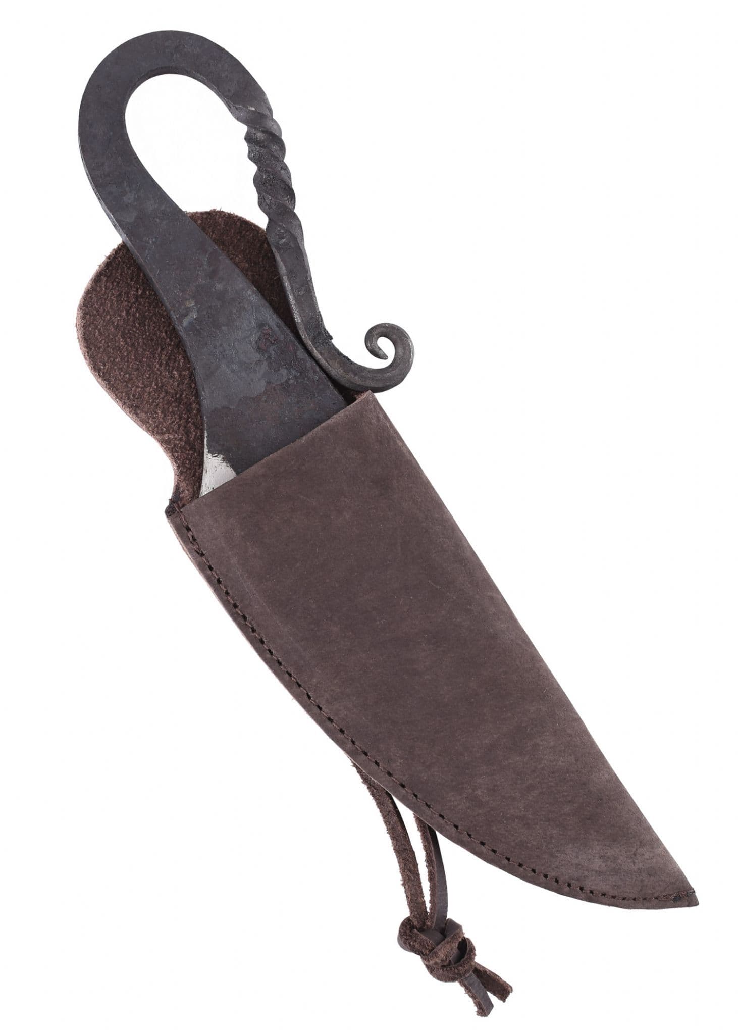 Early Medieval Knife With Suede Sheath