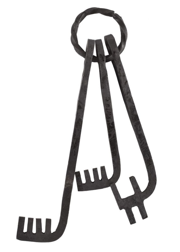 Hand Forged Keys with Keyring