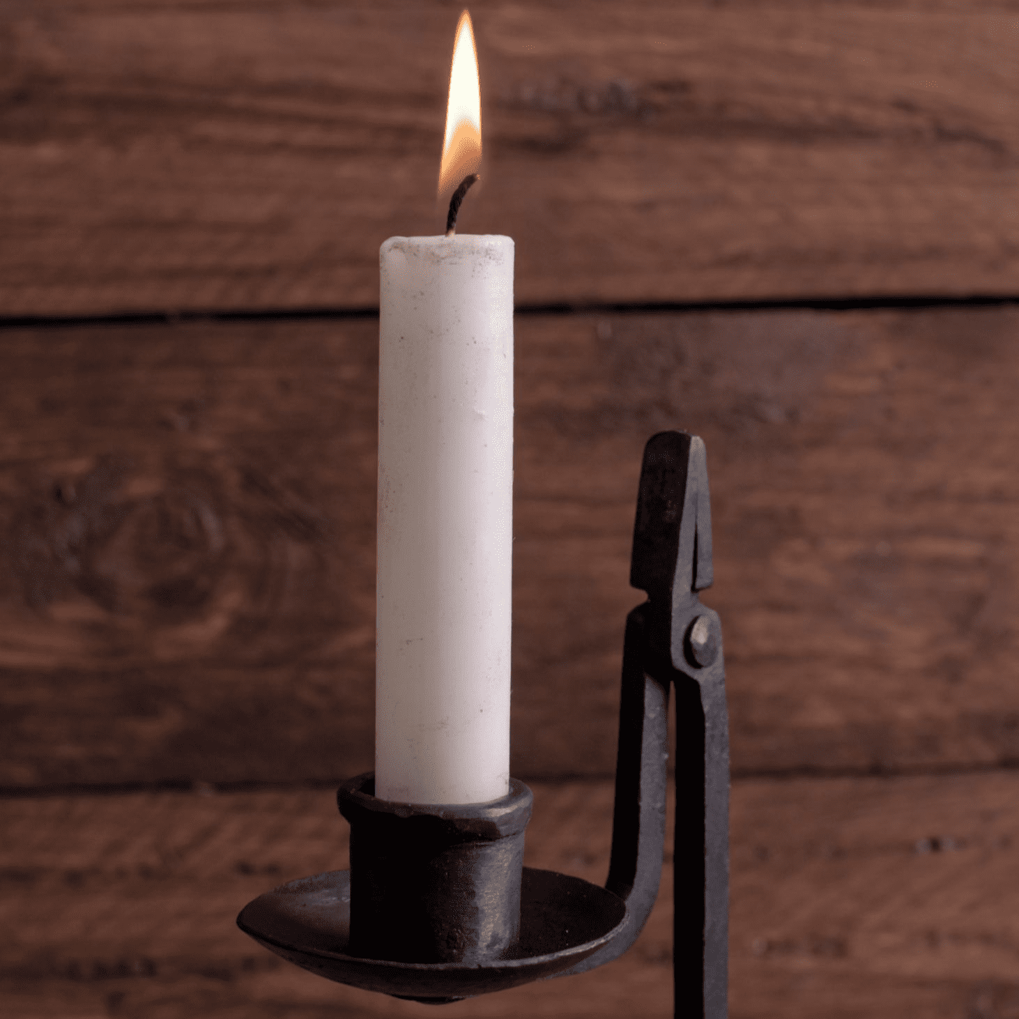 Hand Forged Medieval Rushlight Holder/ Candlestick