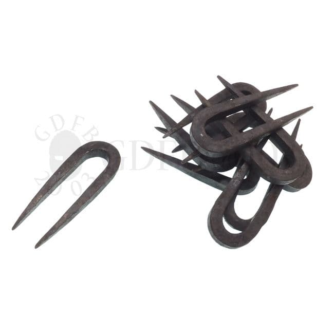 Hand Forged Staples 10 Pieces