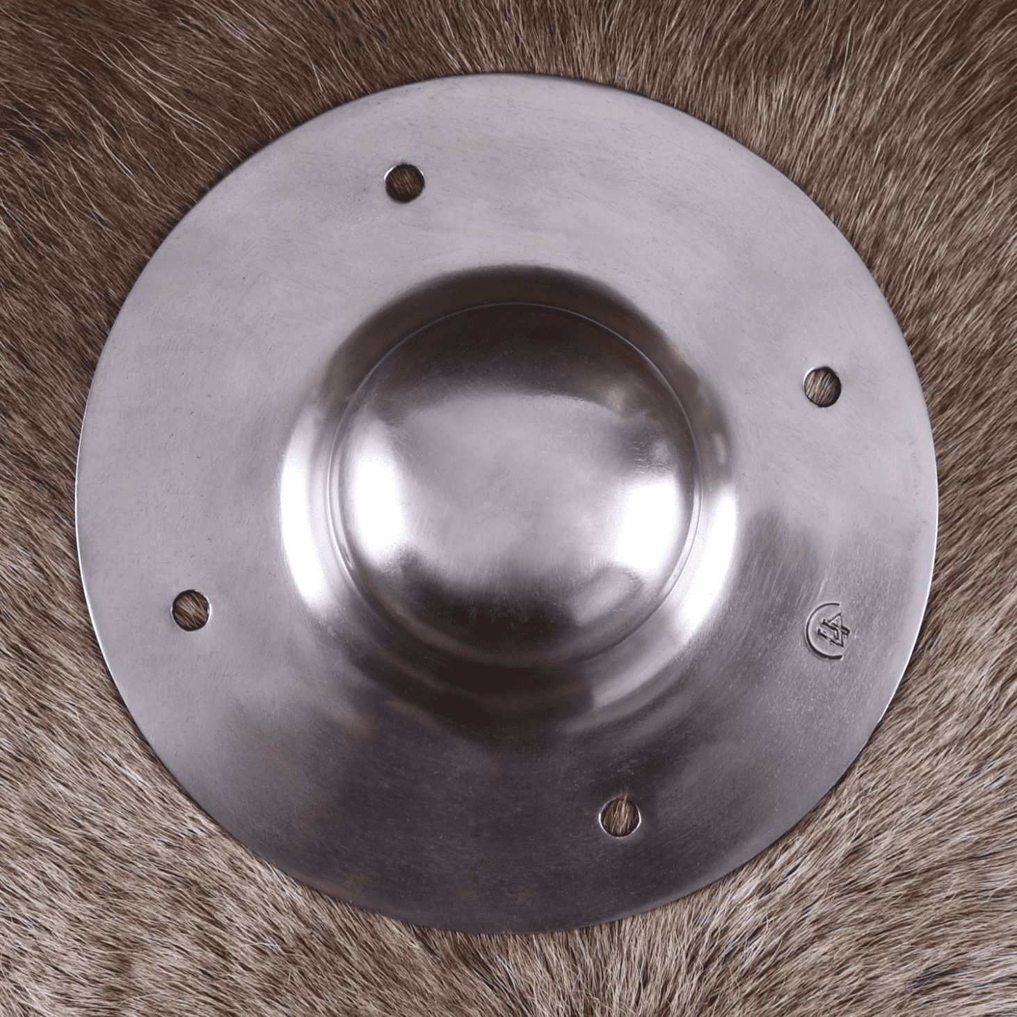 Kite Shield Boss with 4 Rivets Small 2mm Steel