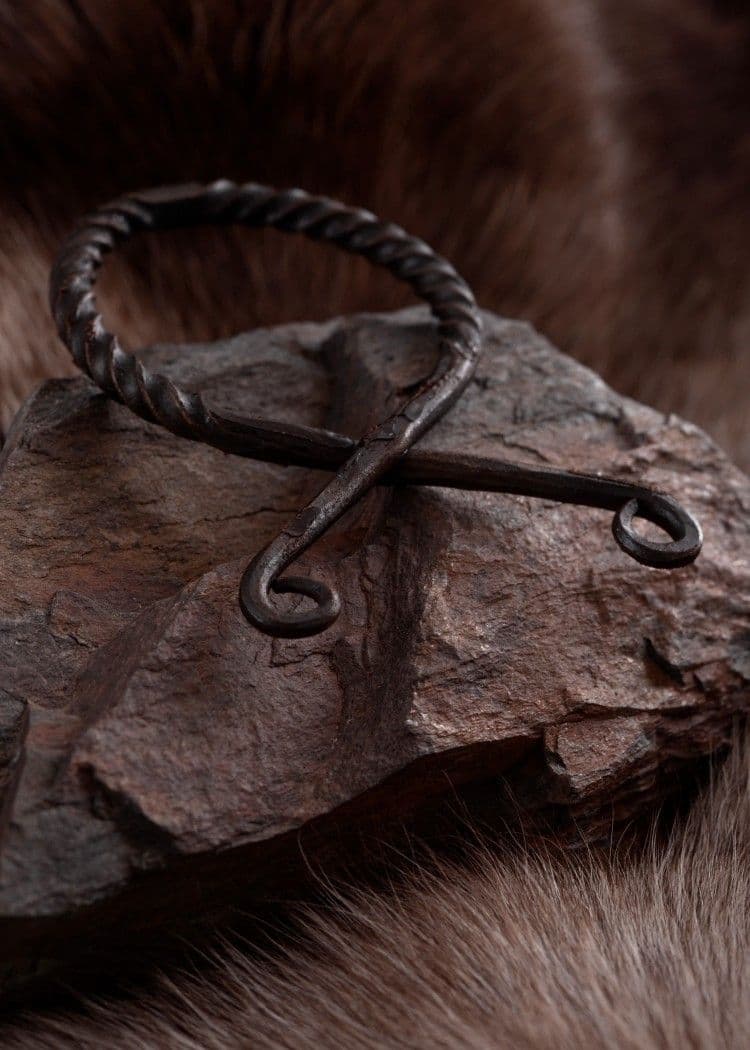 Large Iron Troll Cross Pendant-Twisted Design