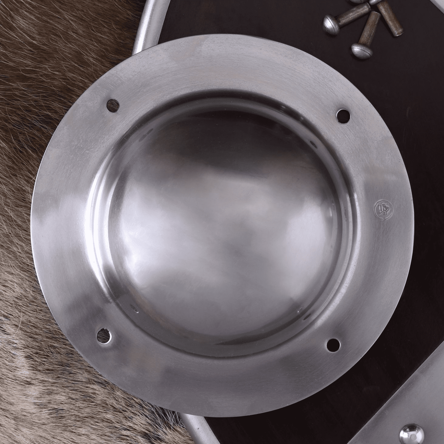 Large Shield Boss 2mm Steel Battle Ready