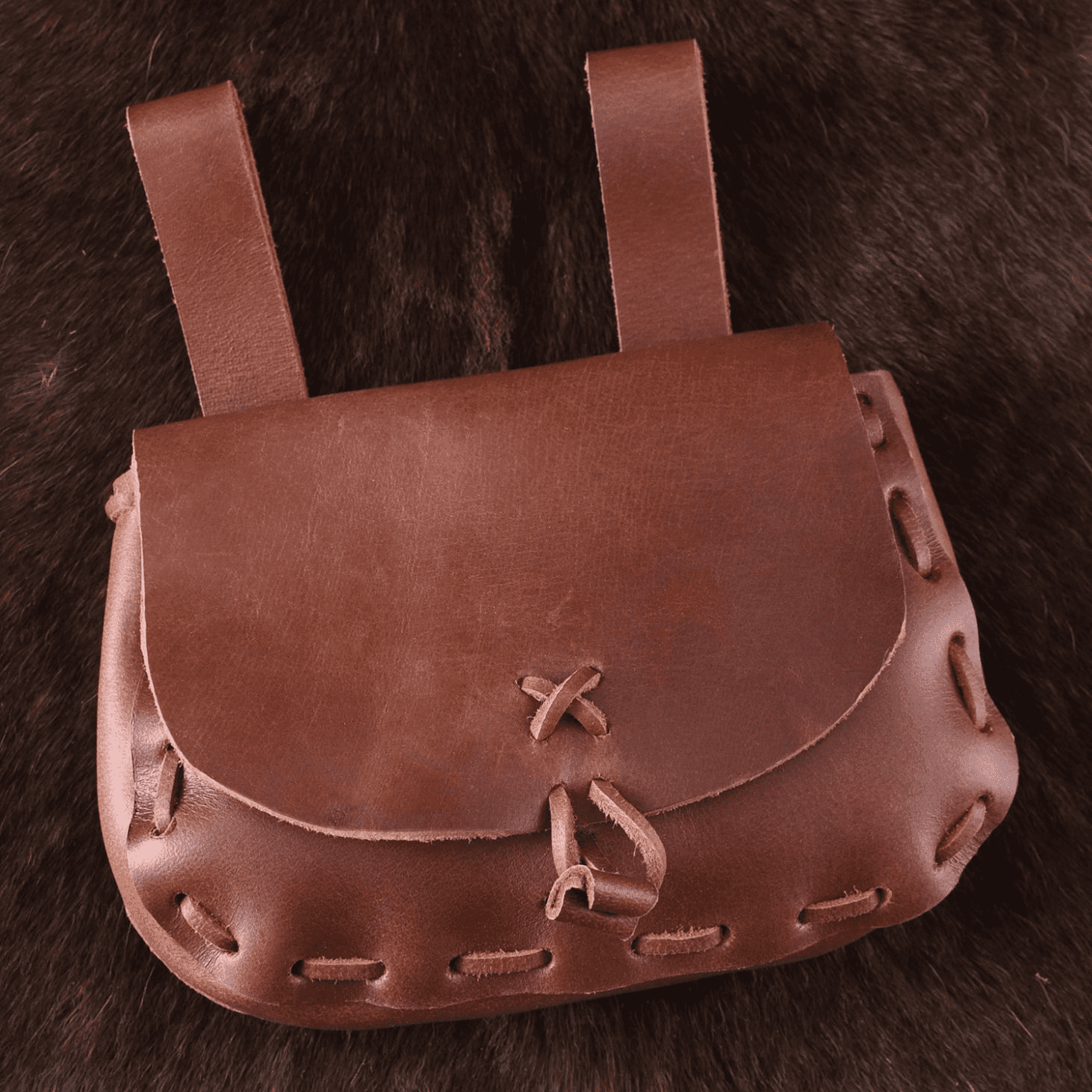 Leather Bag Rustic Brown Leather